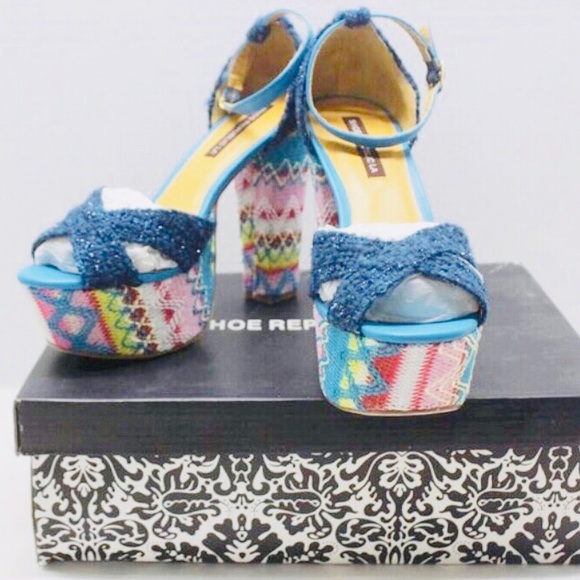 Shoe Republic LA | Shoes | New Shoe Republic Dorian Blue Platform ...